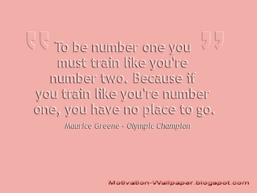 Motivation-Wallpaper: To be number one , 1024 x 768 ( English )